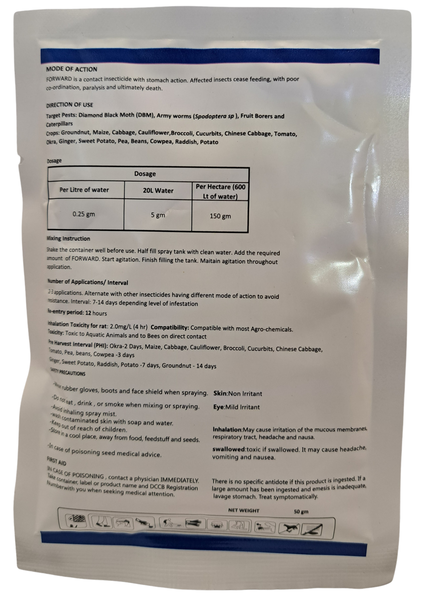 FORWARD 30% WDG 50 GM - THE MAURITIUS CO-OPERATIVE AGRICULTURAL ...