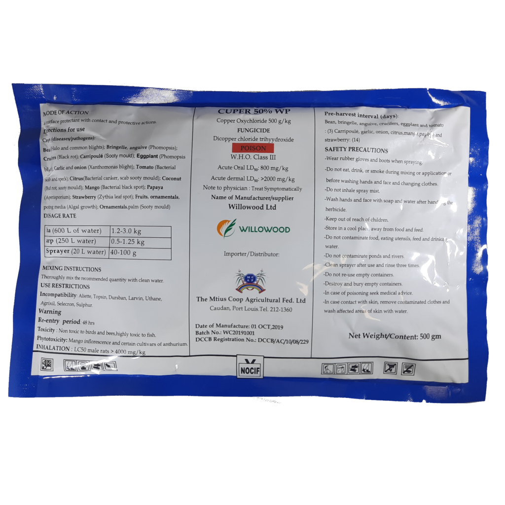 CUPER 500G - THE MAURITIUS CO-OPERATIVE AGRICULTURAL FEDERATION LTD