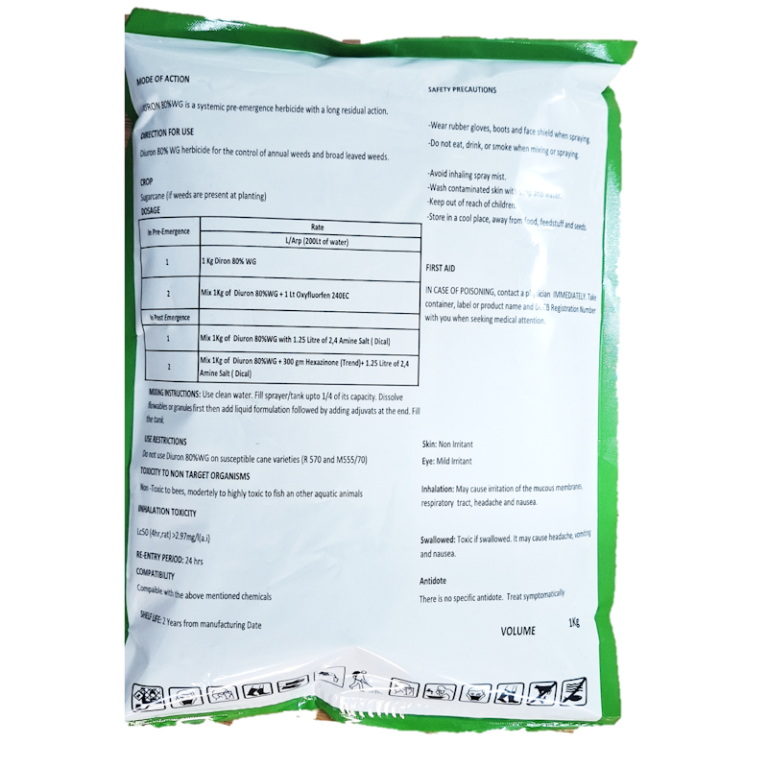 DIURON 80% WG - THE MAURITIUS CO-OPERATIVE AGRICULTURAL FEDERATION LTD